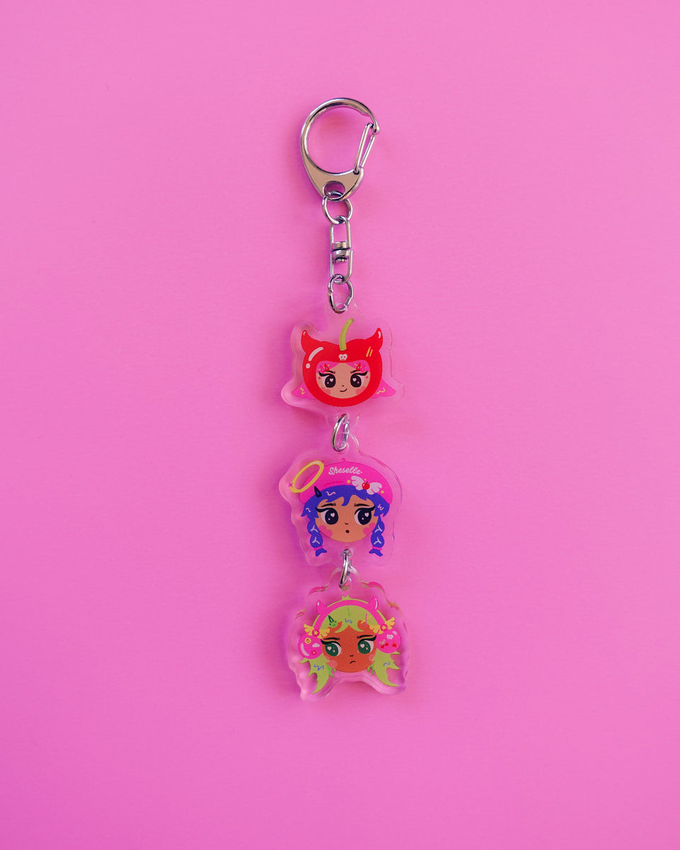Sugar, Spice, and Everything Nice Acrylic Keychain – Sheselle